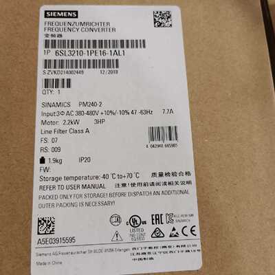 议价6SL3210-1PE16-1AL1西门子功率模块带三相交流6SL32101PE161A