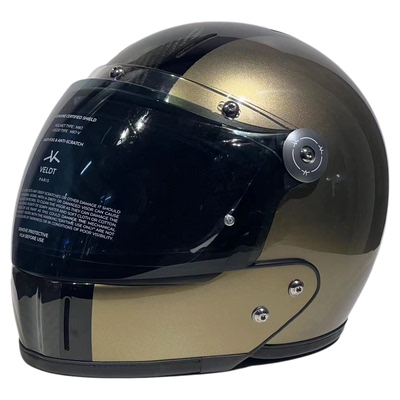 VELDT3C认证碳纤维复古全盔