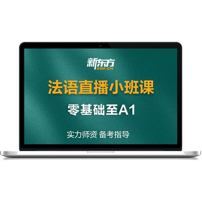 新东方法语小班直播课程零基础A1/A2/B1/B2考级DELF/DALF考试备考