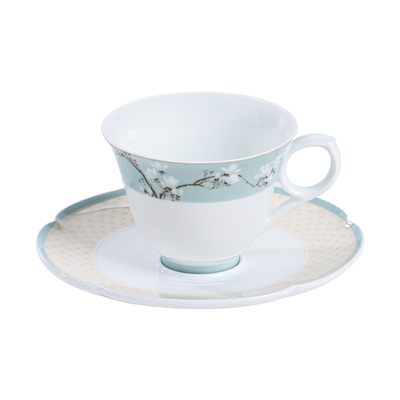 景德镇陶瓷釉中彩高档杯碟套装