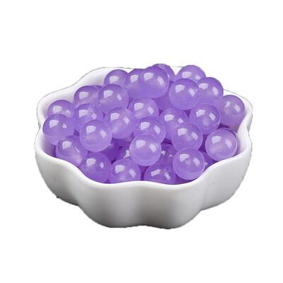 浅蓝葡萄紫海宝玉珠子半成品diy