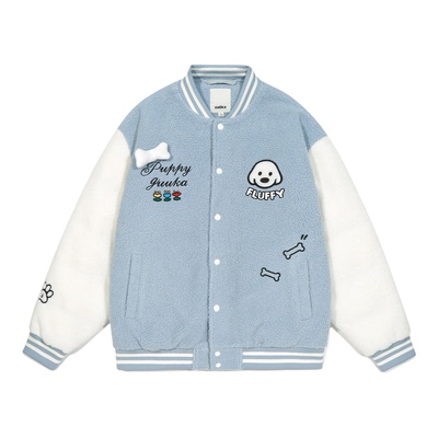 GUUKA联名轻薄白鸭绒棒球服