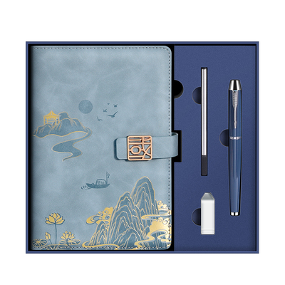 国潮笔记本礼盒套装定制可印logo