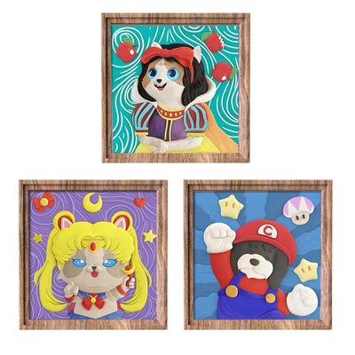 老爸评测推荐手工DIY彩绘浮雕画