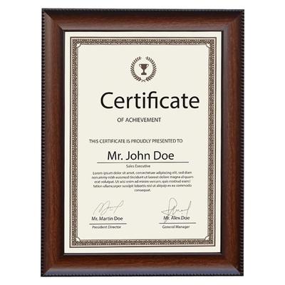 简约摆台荣誉证书装裱挂墙a4相框