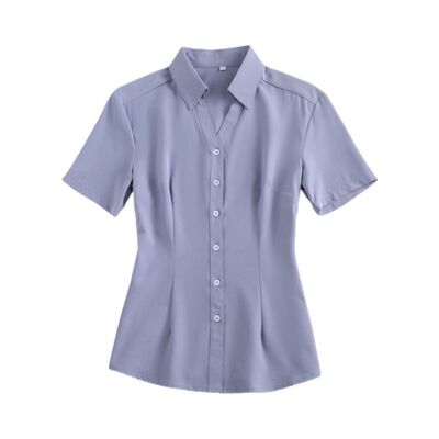 修身版型绝色单排多扣衬衫袖