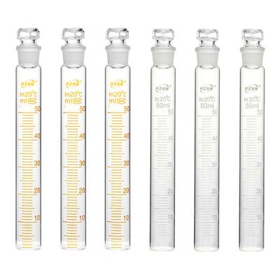 全刻度具塞比色管A级过检高硼硅玻璃全刻度比色管10 25 50 100ml