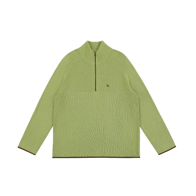 kahut街头半拉链刺绣LOGO毛衣