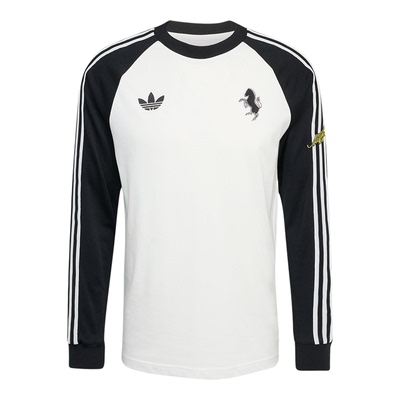 Adidas/阿迪达斯正品三叶草男士修身圆领经典足球长袖T恤KB4456
