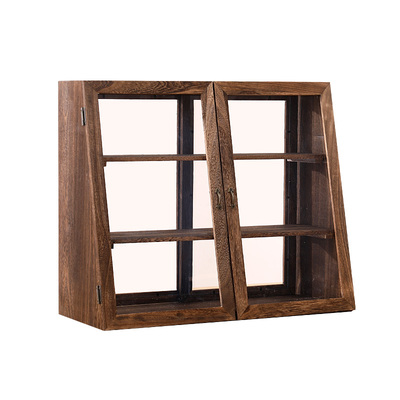 实木展示柜化妆品器皿餐边柜茶柜