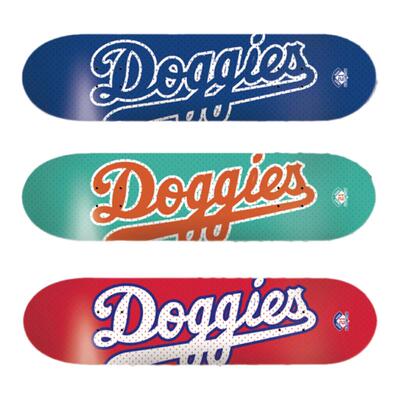Doggies初学者成人青年专业双翘滑板 整板/板面-送砂-轻薄弹-棒球