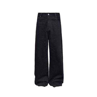 JCAESAR DENIMS 直筒后插袋黑牛 14.5OZ 三插袋撞钉 鸢尾花皮牌