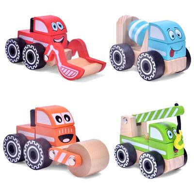 ACOOL木制迷你儿童益智玩具车