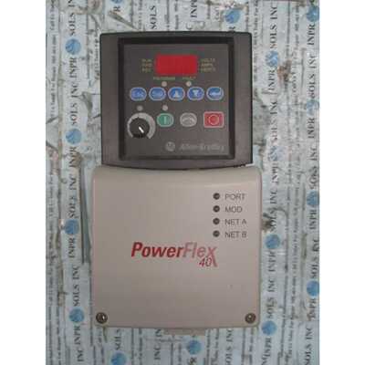 AllenBradley22BD2P3N104PowerFlex40驱动器.75kW1.0HP380480VACS