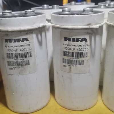 RIFA力发原装拆机电容420V3300UF