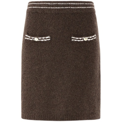 【轻盈MOUSSE纱】香风针织半身裙