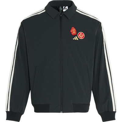 Adidas/阿迪达斯正品2025冬季款男士日常翻领梭织运动外套KE4057