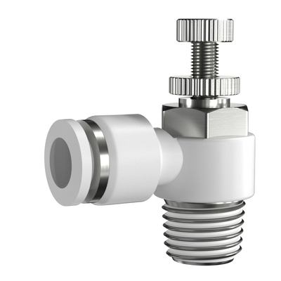 气动节流阀可调气管快速接头调节阀sl4-m5 sl8-02 sl6-m5气缸接头