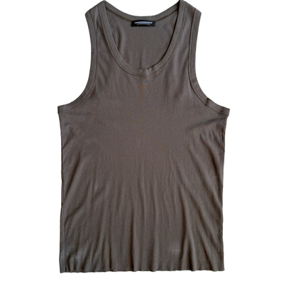 UNKNOWNWORLD 25FW 恶魔季坑条打底合身剪裁TANK背心