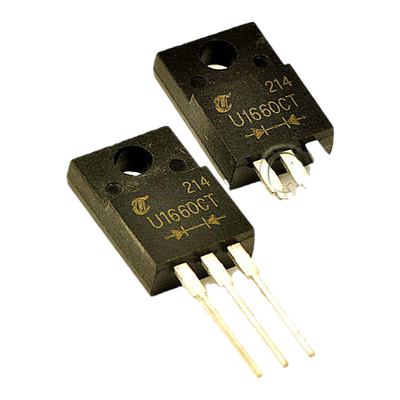 桥田快恢复二极管 MURF1660CT 16A/600V TO-220塑封 3脚 (10只)