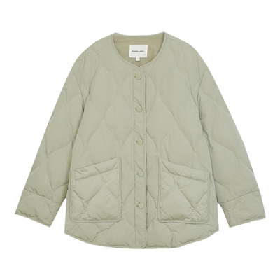 无领休闲短款小个子羽绒服外套