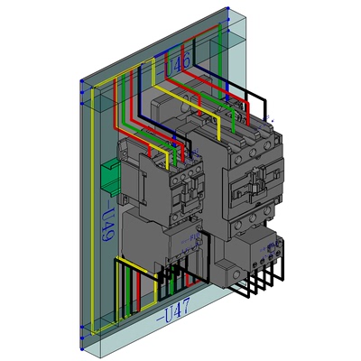 EPLAN施耐德接触器LC1N热继LRN原理图2D/3D部件edz宏部件库元件库