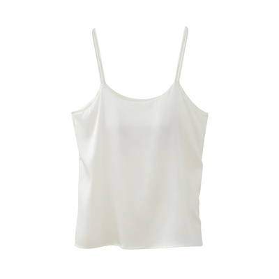 19姆米真丝桑蚕丝带乳胶胸垫背心