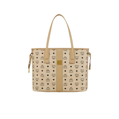 MCM大容量通勤老花托特包