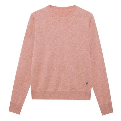 鄂尔多斯1980 女款圆领羊绒开衫/套衫25年秋冬新品纯色百搭针织衫