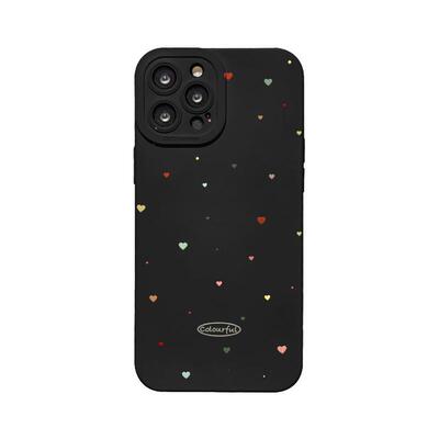 benefit高级感满屏彩色爱心17适用于iphone16promax苹果15PRO手机壳13新款14套12创意11全包xsmax硅胶xr防摔