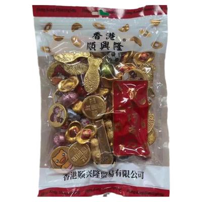 香港顺兴隆贺年巧克力什锦巧克力金币元宝巧克力年货礼糖果零食
