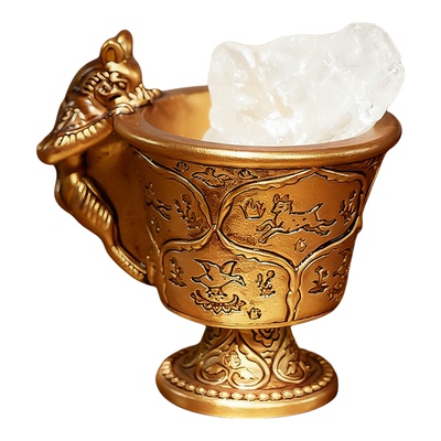 故宫文创宋玉云龙纹水晶盲盒摆件