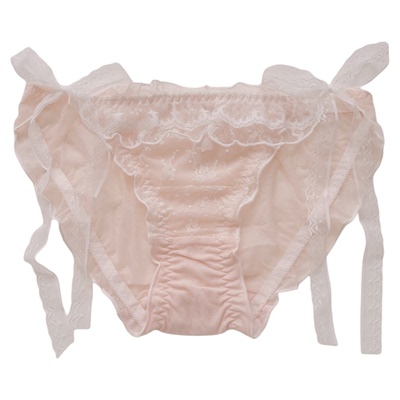 轻柔晚风~甜美蕾丝系带性感内裤