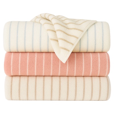 100%纯棉浴巾超吸水不掉毛抗菌