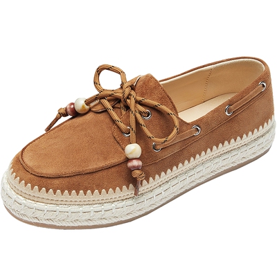 莱尔斯丹休闲深口平底懒人渔夫鞋