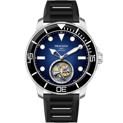 孔雀手表陀飞轮机械手表潜水表