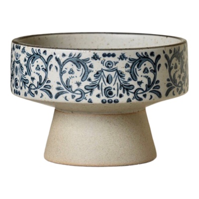 手作鸢尾花高足点心盘果盘