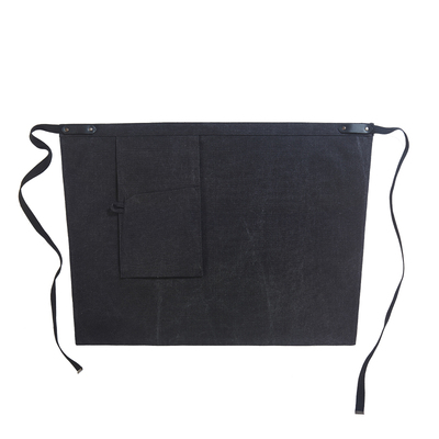 帆布潮店咖啡师半身酒吧烘焙围裙