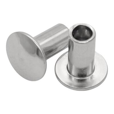 304不锈钢扁圆头半空心铆钉