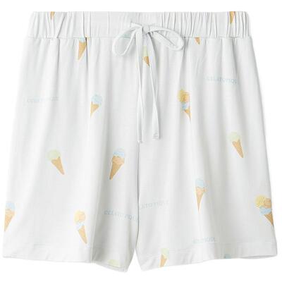 gelato pique25夏季新品女睡裤冰淇淋满印系带短裤PWCP252203