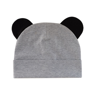 可爱超萌小熊纯棉薄款婴儿帽子