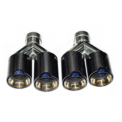 宝马M标尾喉排气管改装MP碳纤维