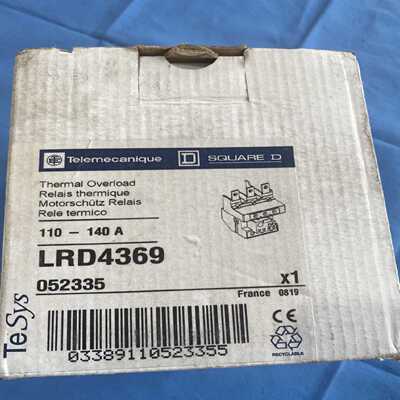 议价施耐德LRD4369热过载保护继电器052335整定电流110-140A过流