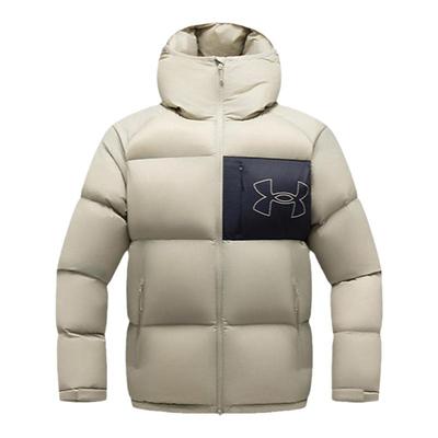 安德玛官方正品700蓬羽绒服连帽面包服男女同款90绒防风保暖外套