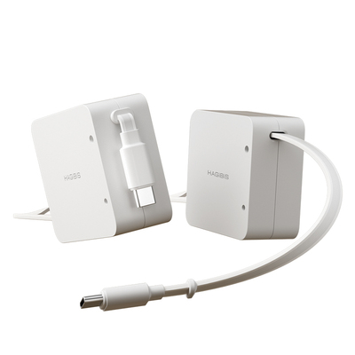 海备思单拉伸缩typec充电线数据线抽拉式车载可收缩超级快充充电器适用苹果iPhone17手机pd100W桌面收线收纳