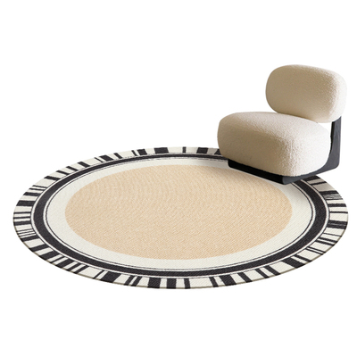 赛波斯进口羊毛梳妆卧室椅子圆毯