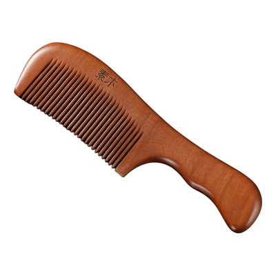 素木天然桃木梳子整木料