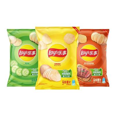 乐事薯片38g原味黄瓜烧烤味原切土豆马铃薯片宿舍追剧办公零食品