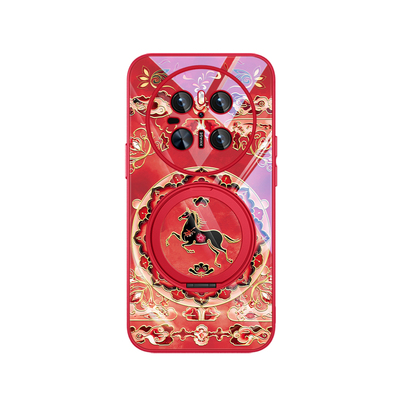 新款磁吸带支架敦煌腾马手机壳