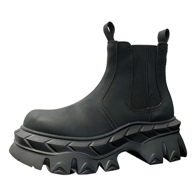 7CM厚底增高加绒套筒机甲马丁靴